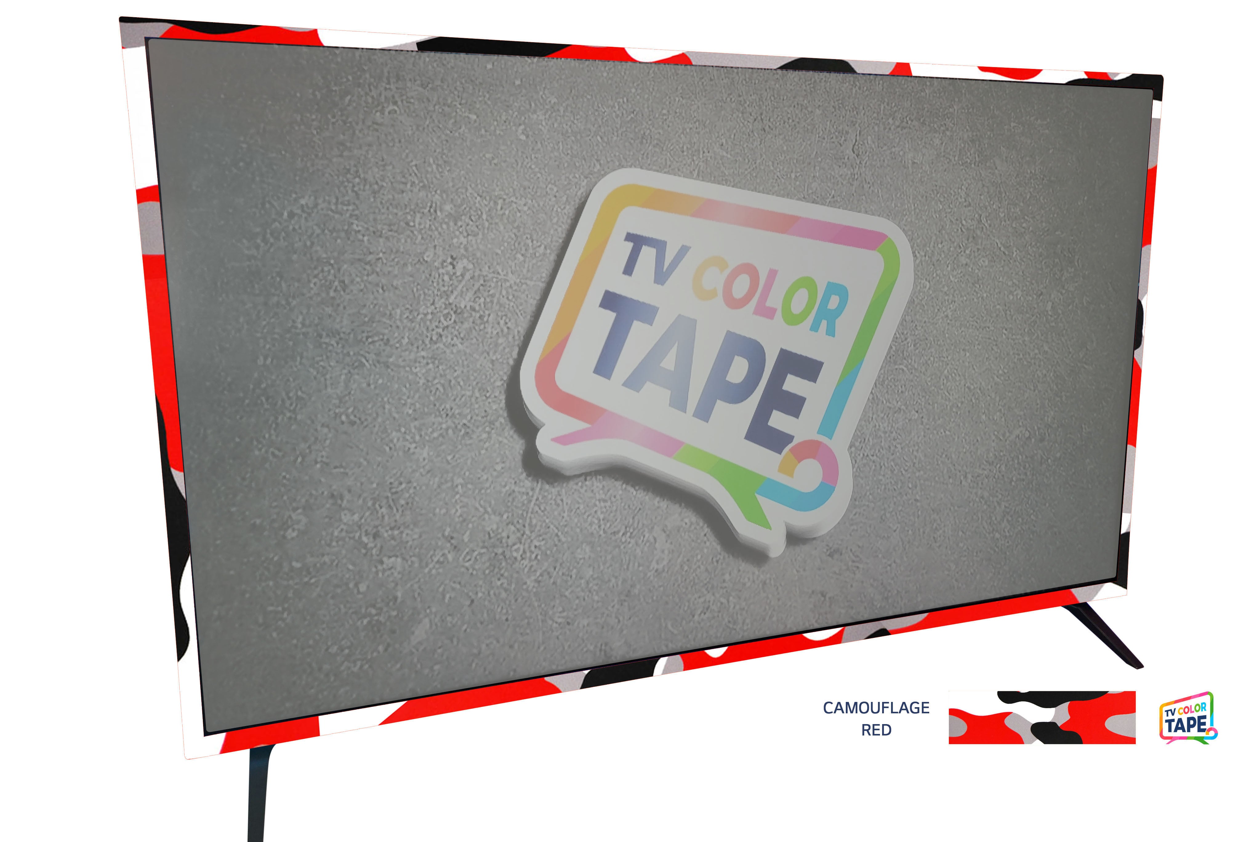 Camouflage Red TV Color Tape™ | Sony LG Samsung Frame Bezel 65 55 50 43 ...