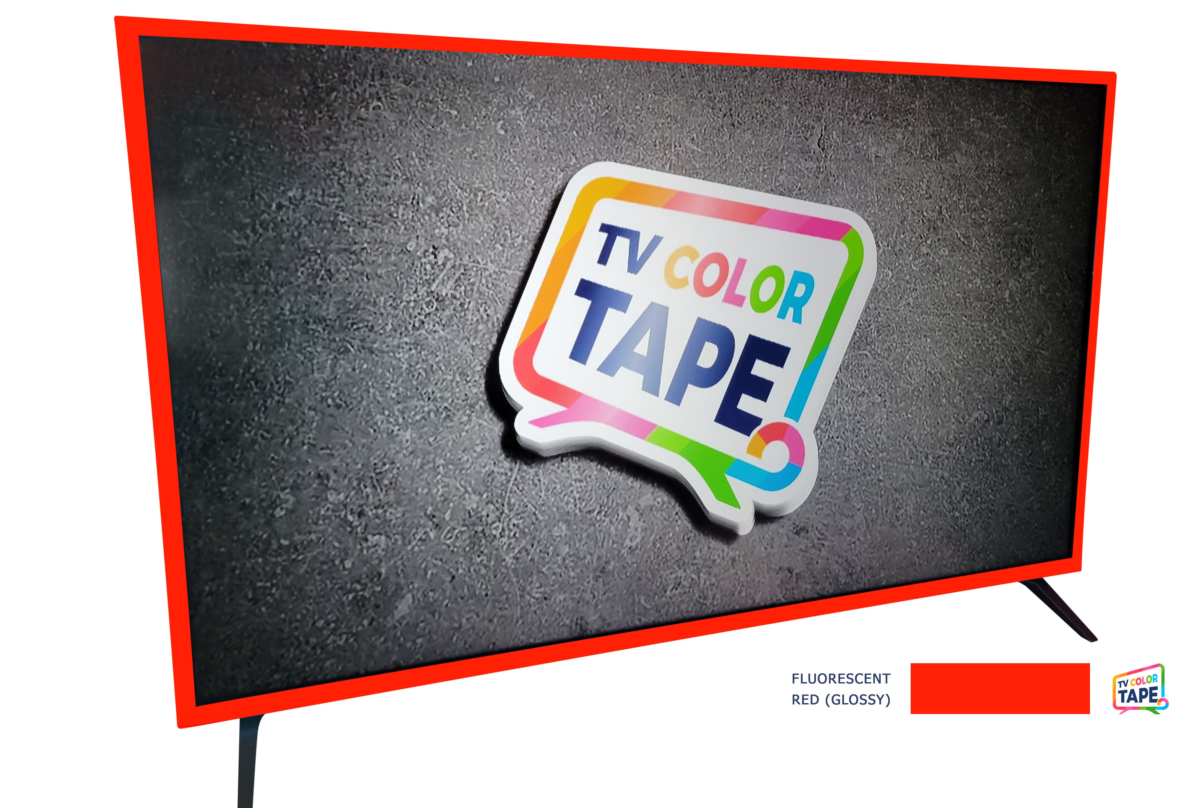 Fluorescent Red TV Color Tape™ | Customizable TV Frames – TV Color Tape ...