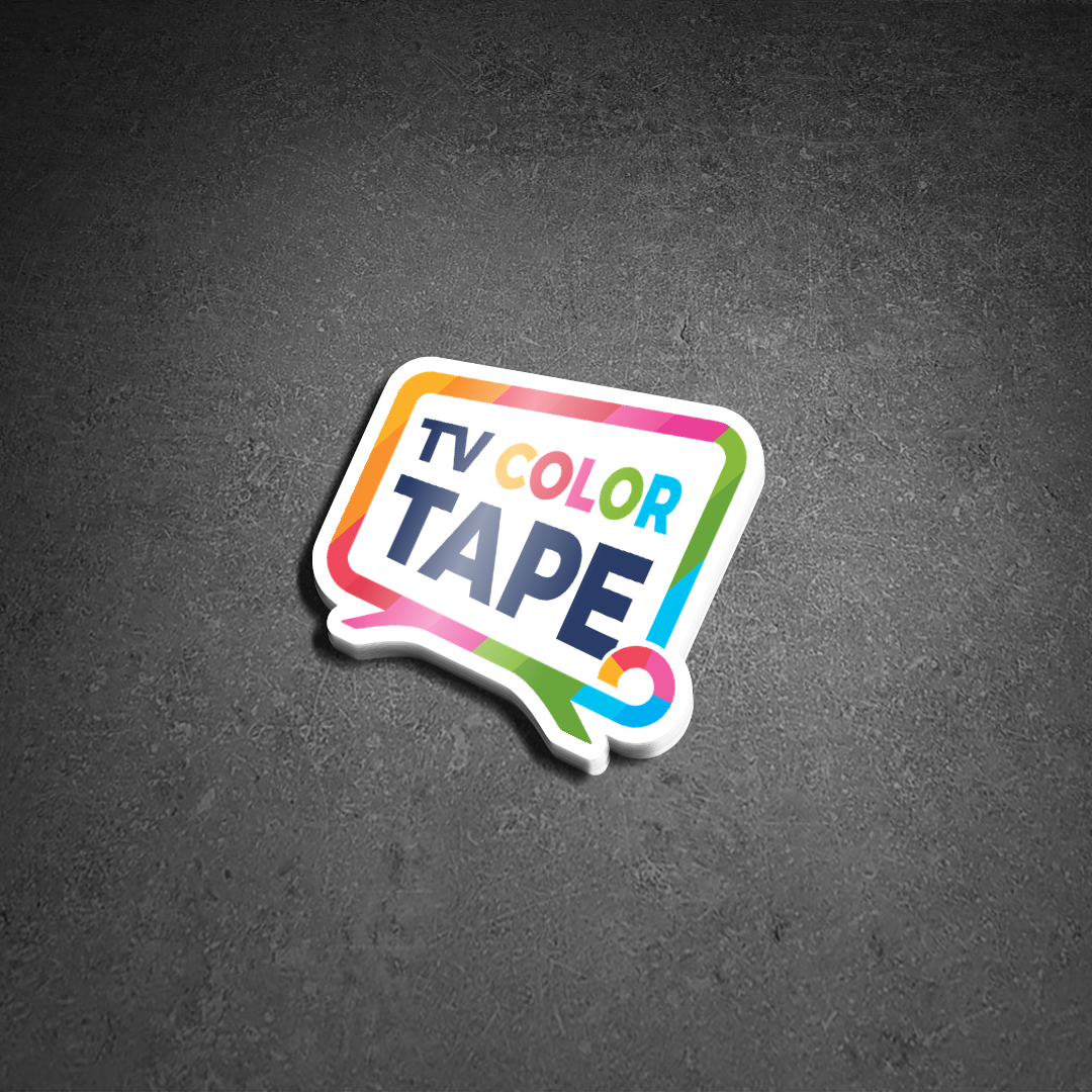 TV Color Tape™ Logo Vinyl Sticker | Vinyl Stickers for Laptops – TV ...